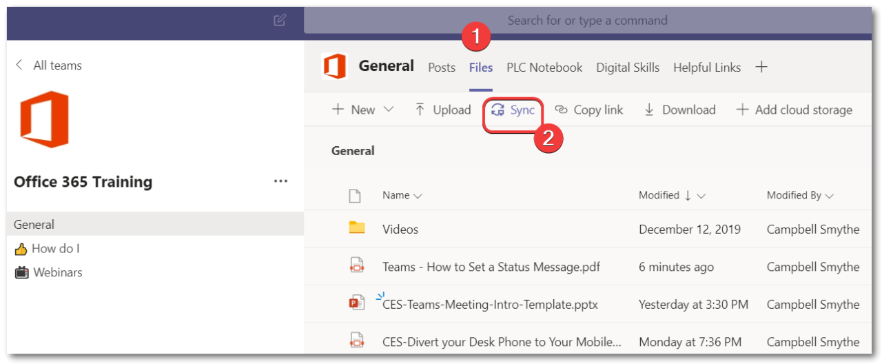 Microsoft Teams – Sync your Teams Files using OneDrive | @cdsmythe